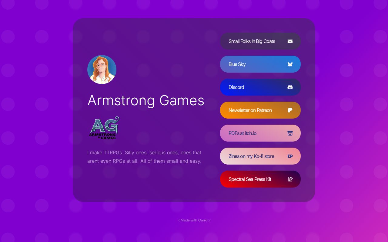 Sam Armstrong Games